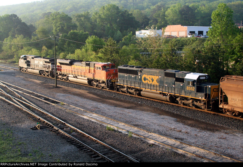 NS 9803 BNSF 9300 CSX 8552
